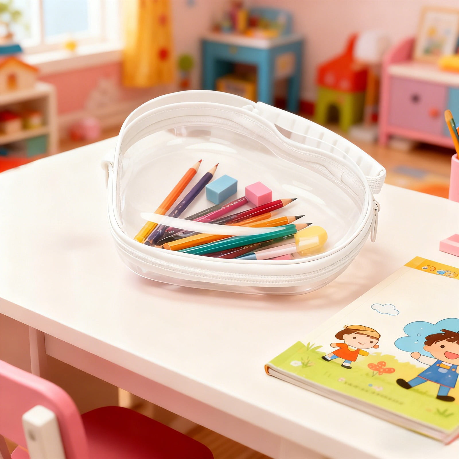 XiYing Heart Shape Travel Organizer Storage Bags Set, Expandable ...