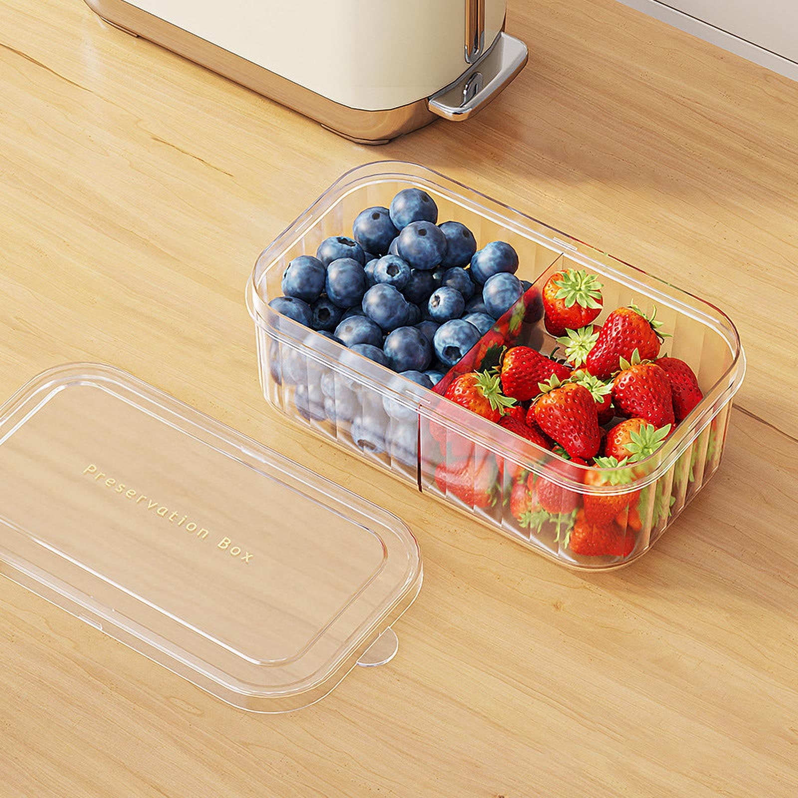 XiYing Rectangular Plastic Food Storage Container with Removable ...
