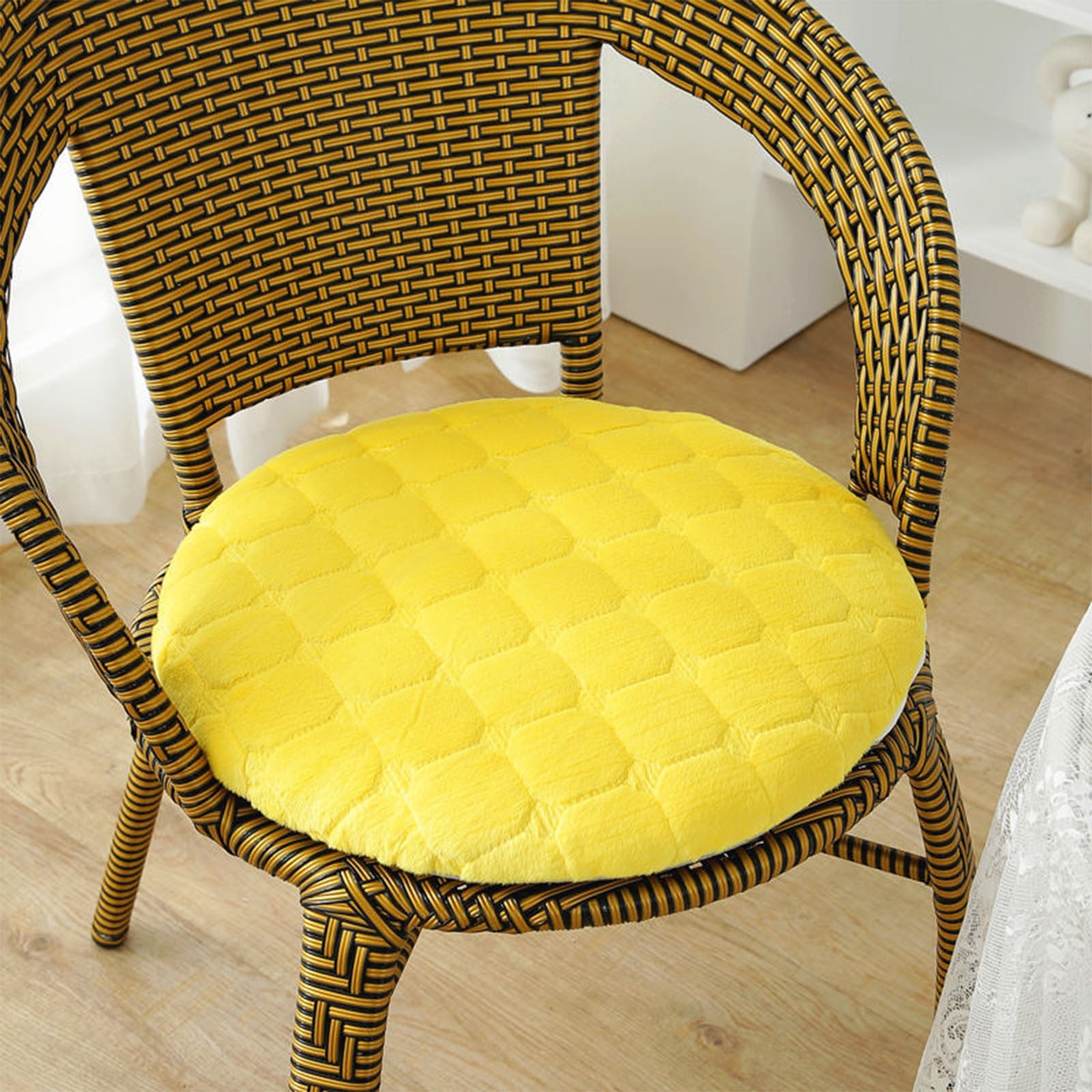 XiYing Round Plush Floor Cushion for Tatami, Chair, or Car Seat – Soft ...