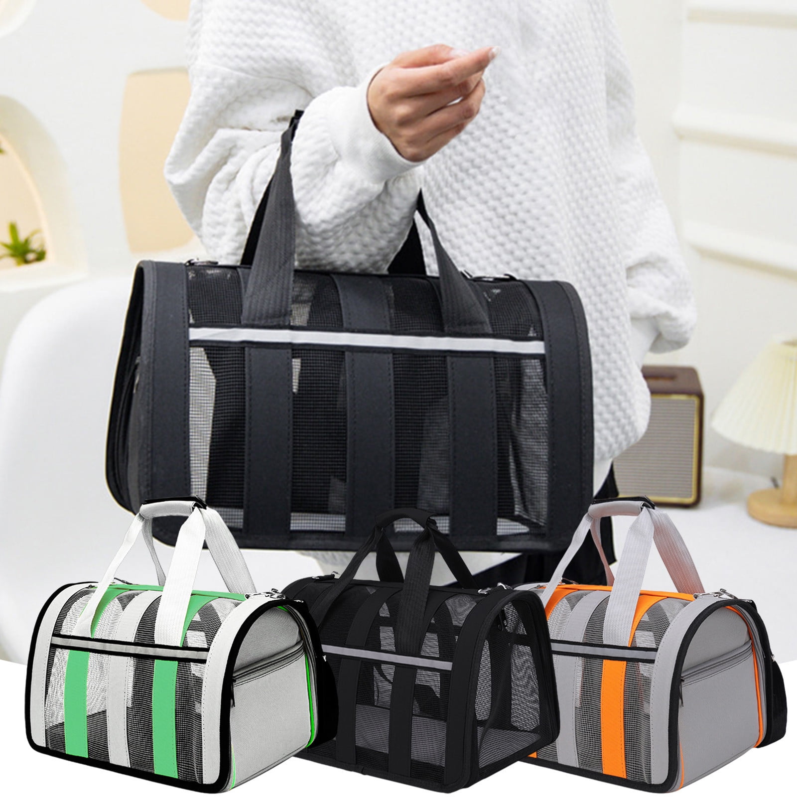 XiYing Soft-Sided Pet Carrier for Travel, Small & Medium Animals Up To ...