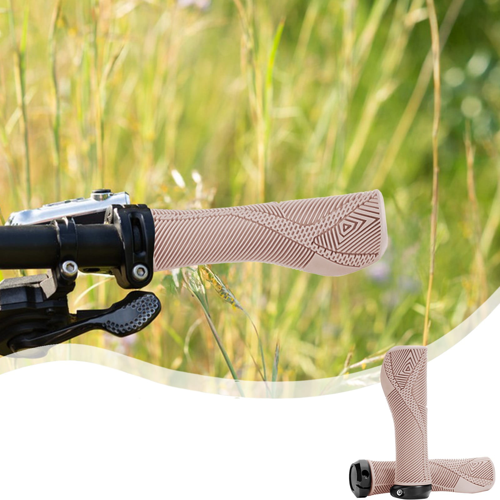 XiYing Ultralight Tpe Non-Slip Bicycle Handlebar Grips, Ergonomic Shock ...