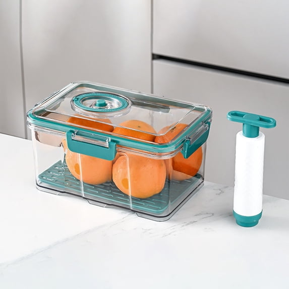 XiYing Vacuum Sealed Food Storage Container, 2-Pack Airtight Plastic ...
