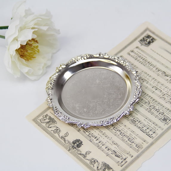 XiYing Vintage European Style Metal Plates, Small Dishes for Jewelry ...