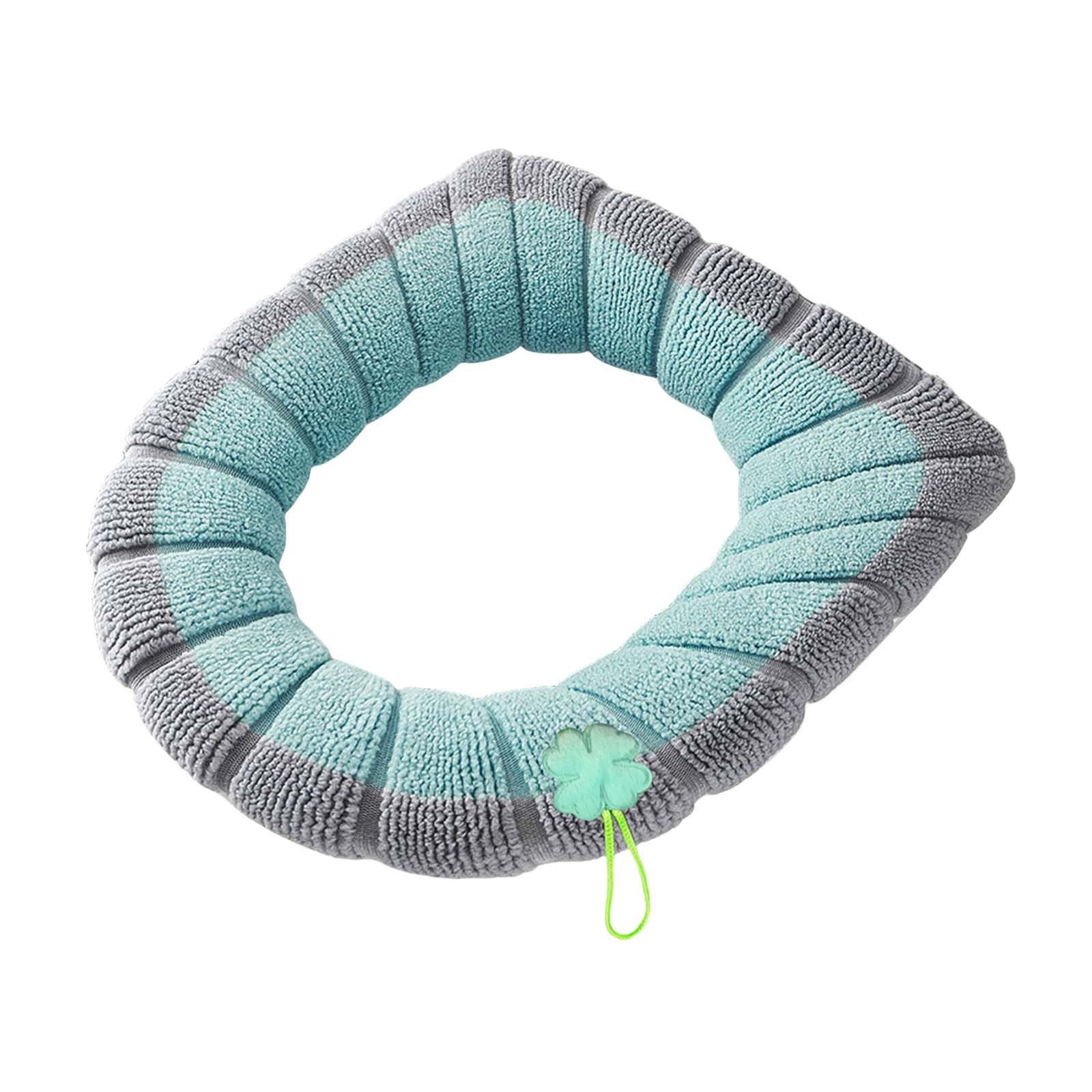 XiYing Warm Knitted Toilet Seat Cover Set with Handle, Full Surround ...