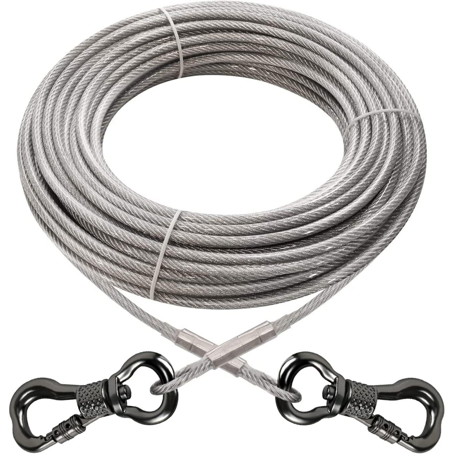 XiaZ Dog Tie Out Cable, Heavy Duty Dog Chains for Outside with Lockable ...