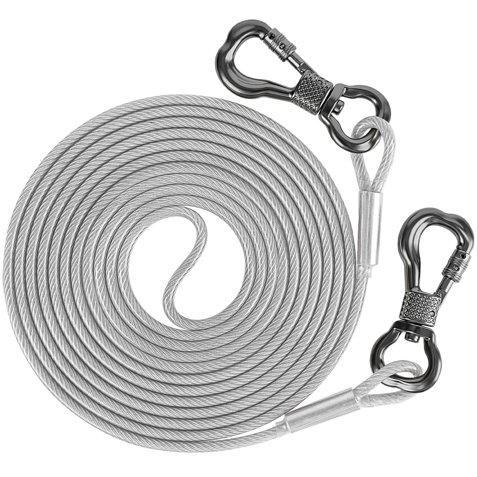 XiaZ Dog Tie Out Cable, HYZ01 Dog Runner for Yard Steel Wire Dog Cable ...