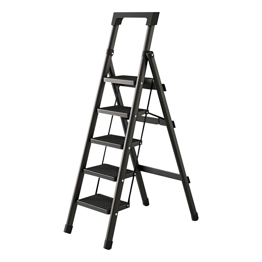 Xianers 5 Step Ladder, Folding Step Stool with Tool Platform, Step ...