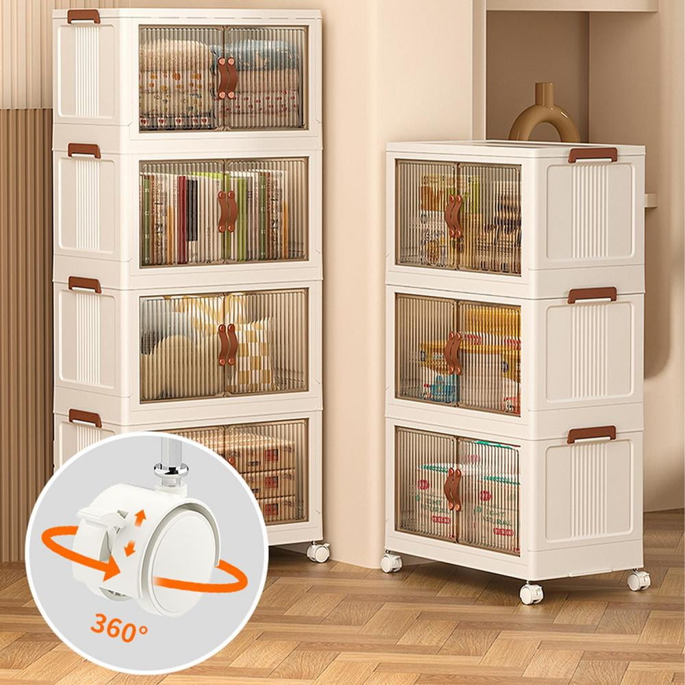 Xianers 5 Tier Stackable Storage Bins Doors ,Cubes Storage Containers ...