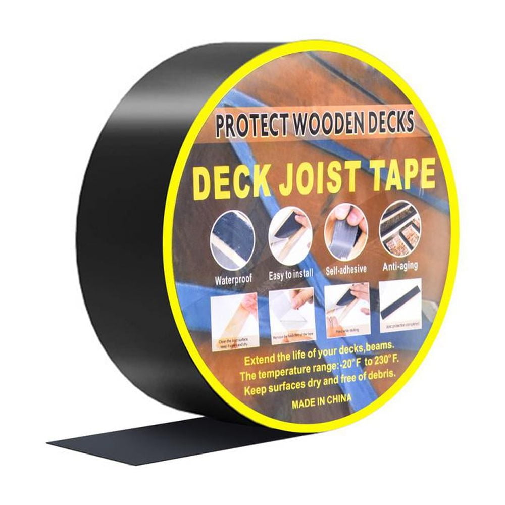 Xianers Butyl Joist Deck Tape, 4" X 49" Deck Joist Tape Waterproof ...