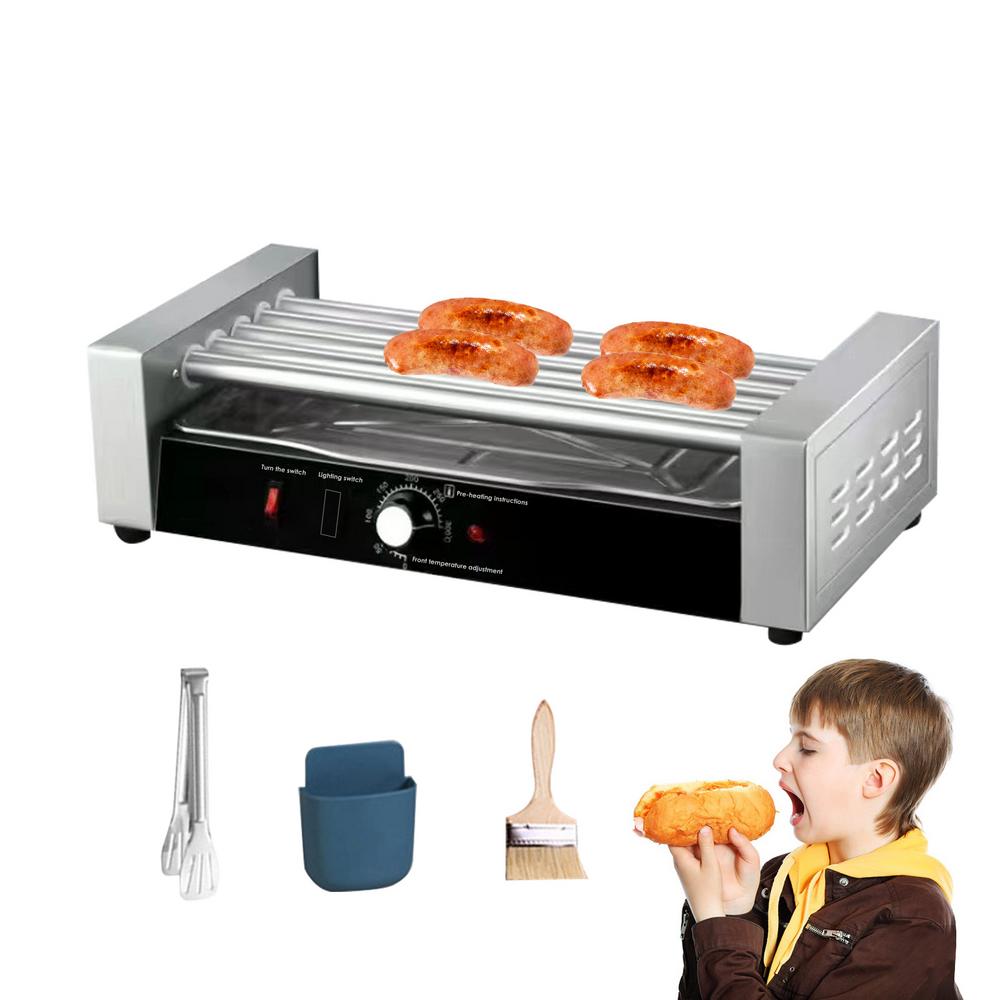 Xianers Commercial Hot Dog Roller Grill Cooker Machine W/ cover CE ...