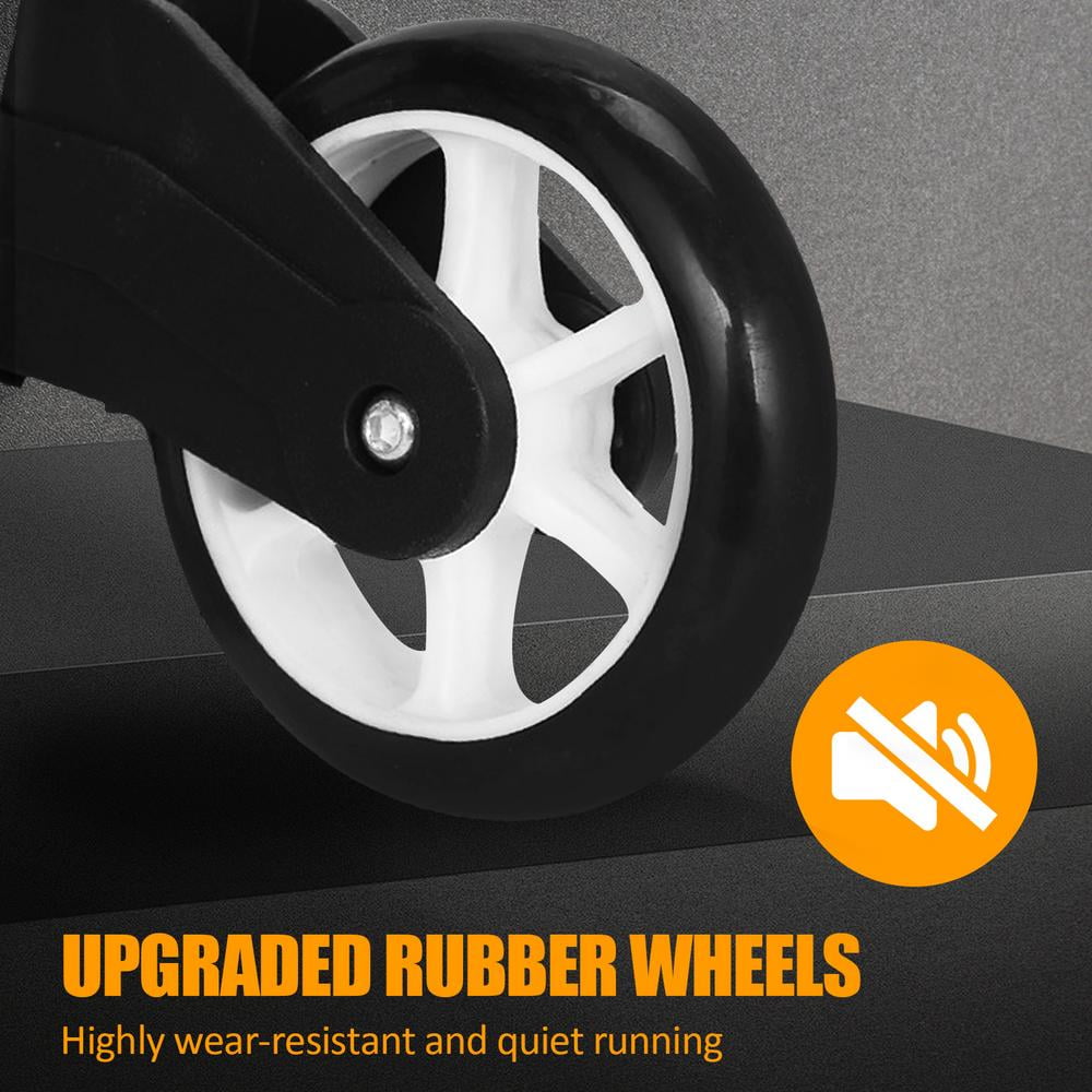 Xianers Hand Truck Thickened Push Manual Trolley Rubber Wheels Moving ...