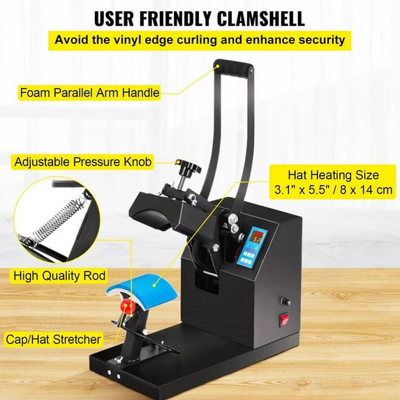 Xianers Heat Press Machine for Hats ,Heat Press Machine, Heat Transfer ...