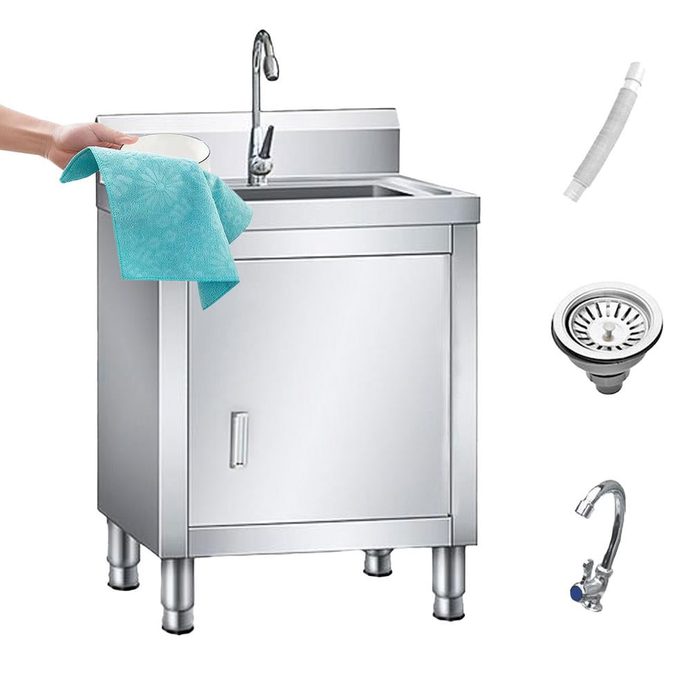 Xianers Laundry Sink Single Pool Sink Cabinet Heightened Undermount ...