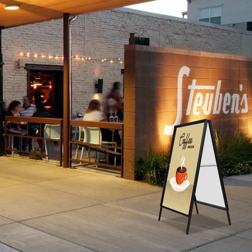 Xianers Poster Board Stand Pedestal Display Stand Double Sided Metal ...