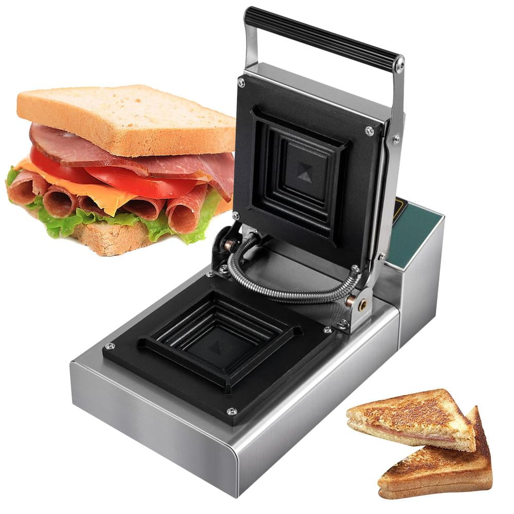 Xianers Sandwich Press 1000W Non-Stick Single Sandwich Toaster Hot ...