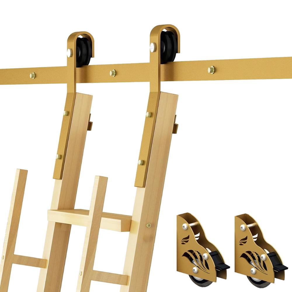 Xianers Sliding Library Hardware Rolling Rolling Ladders Warehouse 10ft