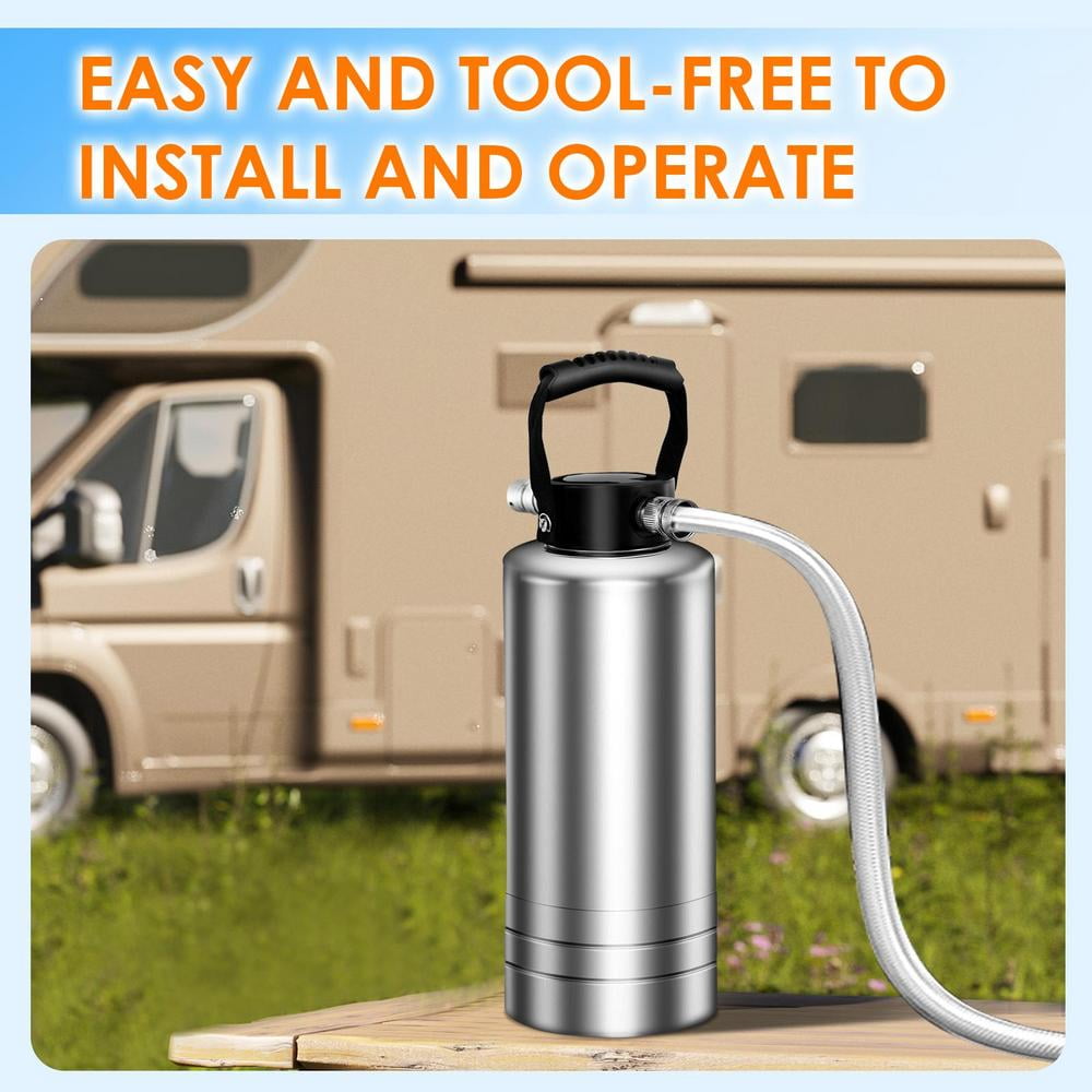 Xianers Soft Water System RV Water Filter Portable Water Softener Water ...
