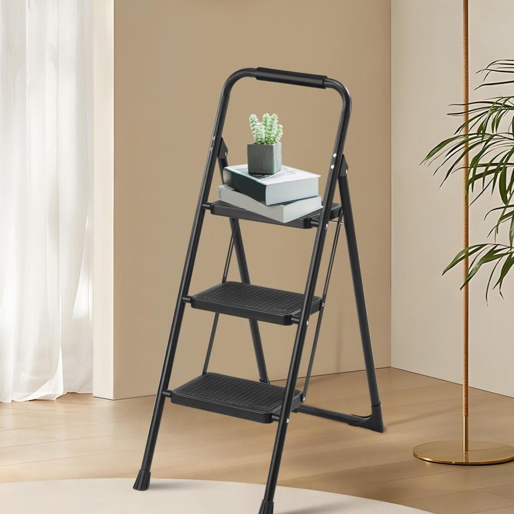 Xianers Step Ladders, Folding Ladder ,3 Step Ladder ,Rubber-Padded Feet ...