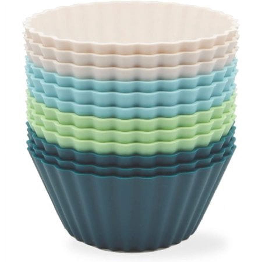 Xiangyi Reusable Silicone Baking Cups, Large Size Cupcake Liners 2.76 ...
