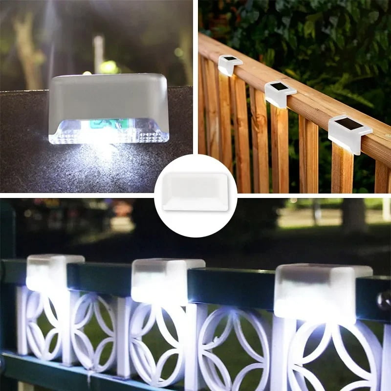 From Xiao Bei strict selection 1-20PCS Warm White LED Solar StepLamp ...
