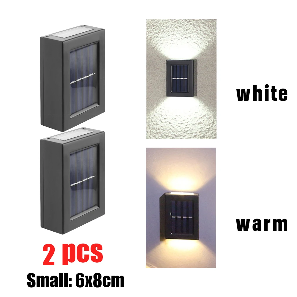 Xiao Hang 1~8PCs Wall Solar Light Waterproof Garden Solar LED Light for ...