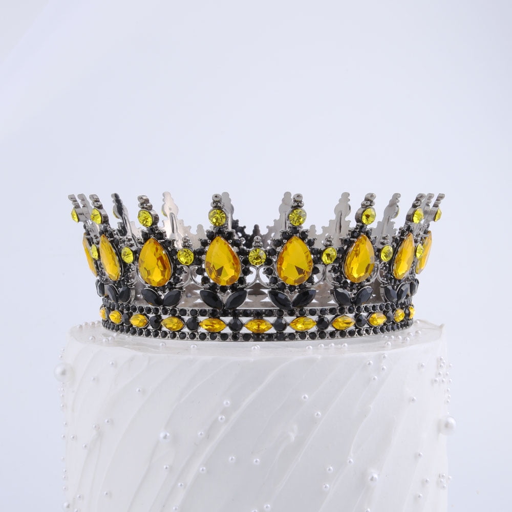 Xiao Hang Beautiful Crystal Large Crown Cake Decoration Crown Cake ...
