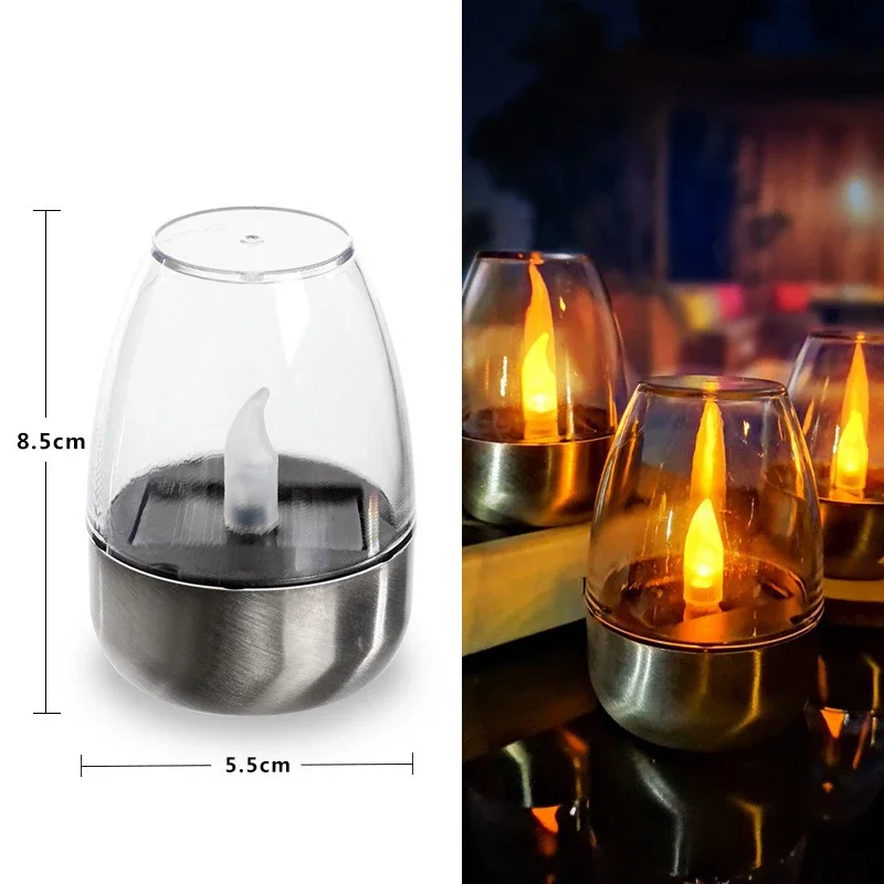 Xiao Hang LED Solar Candles Light Flameless Rechargeable Night Light ...