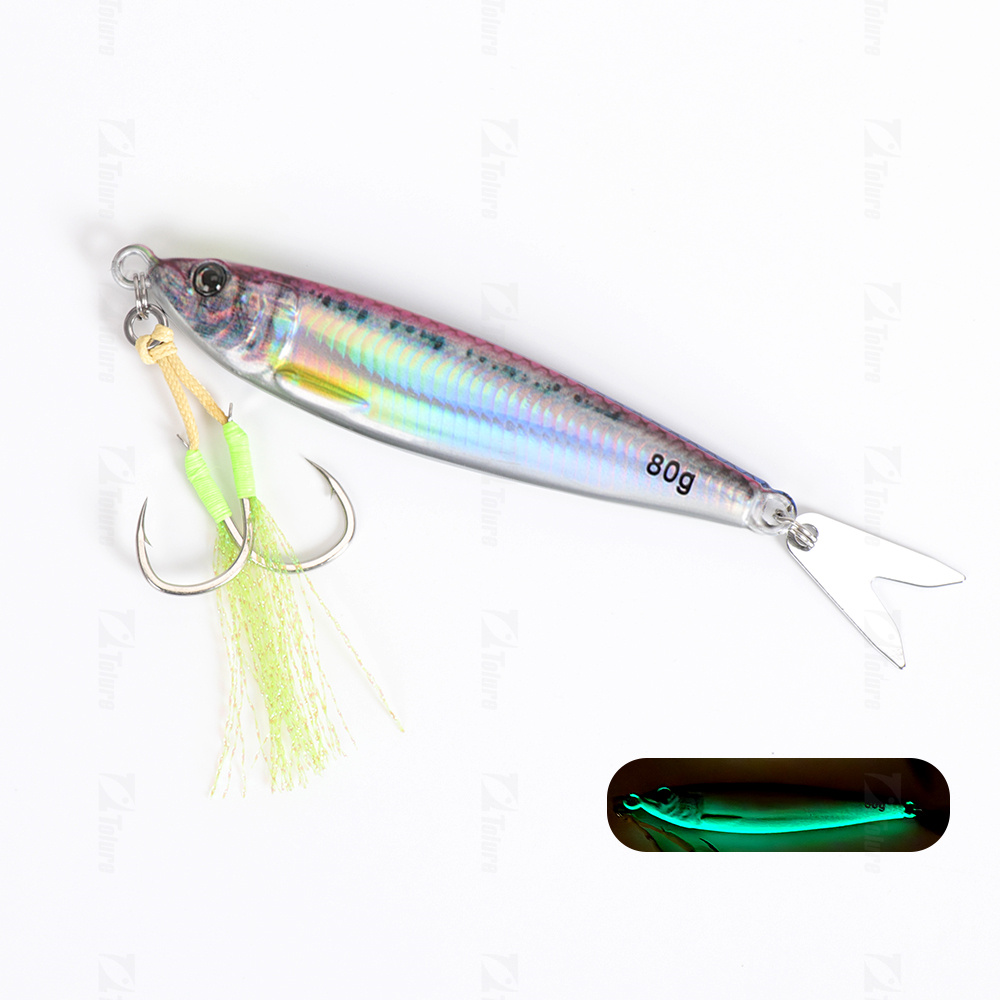 Xiao Hang TOLU 2024 NEW 3D Printed Fast Sinking Metal Jig Lure 20g 30g 40g 60g 80g Saltwater ...
