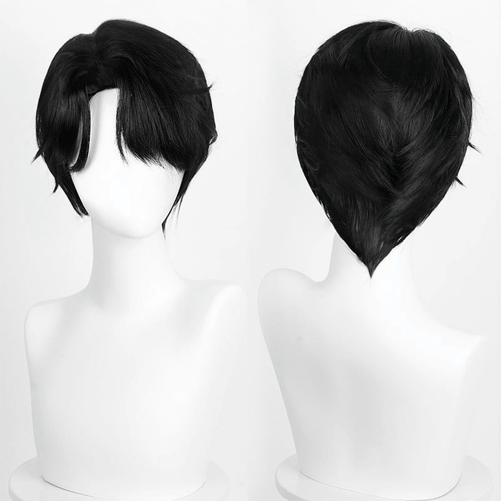 Xiao Hua 1 piece synthetic wig, black appearance wig, pre styled short ...