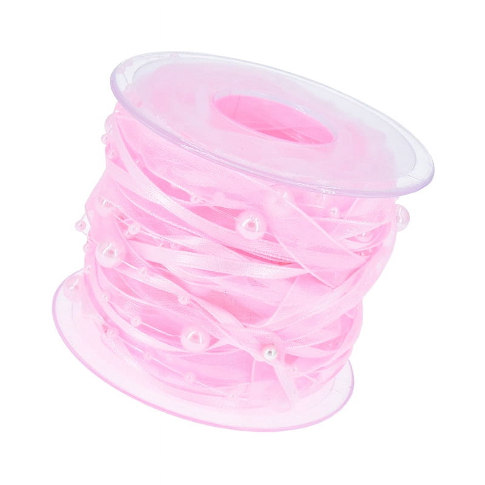 Xiao Hua 2 pieces of pink bead ribbons with a width of 0.39 inches and ...