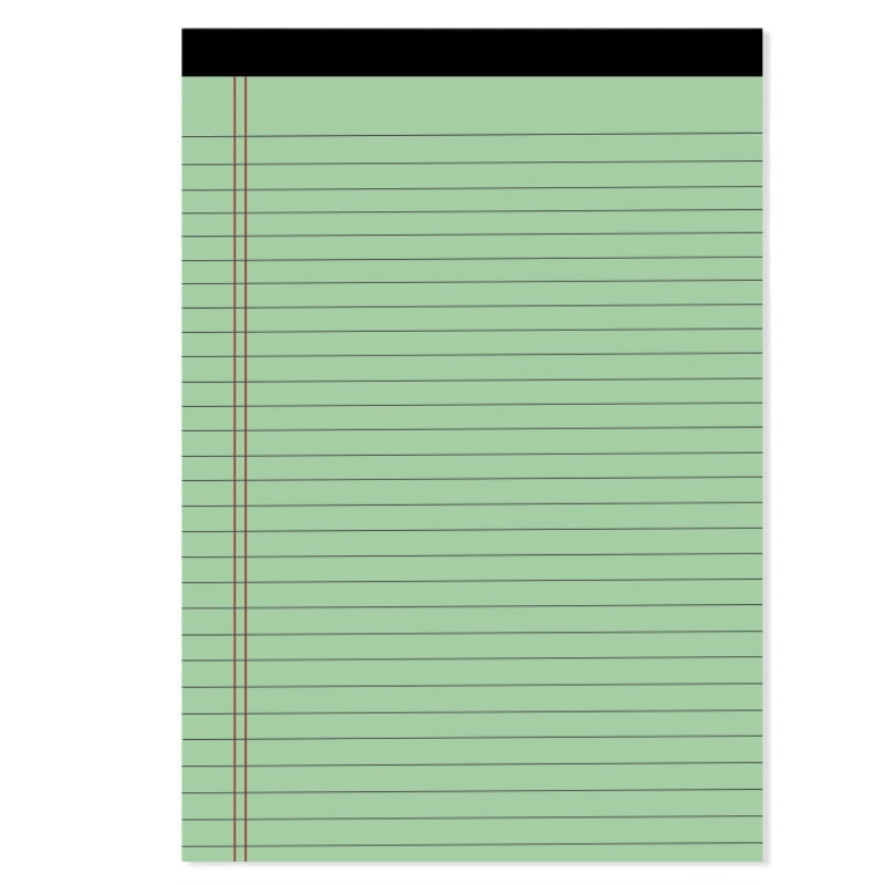 Xiao Hua 4-pack green memo pad, 5 * 8-inch colored writing pad, 50 ...