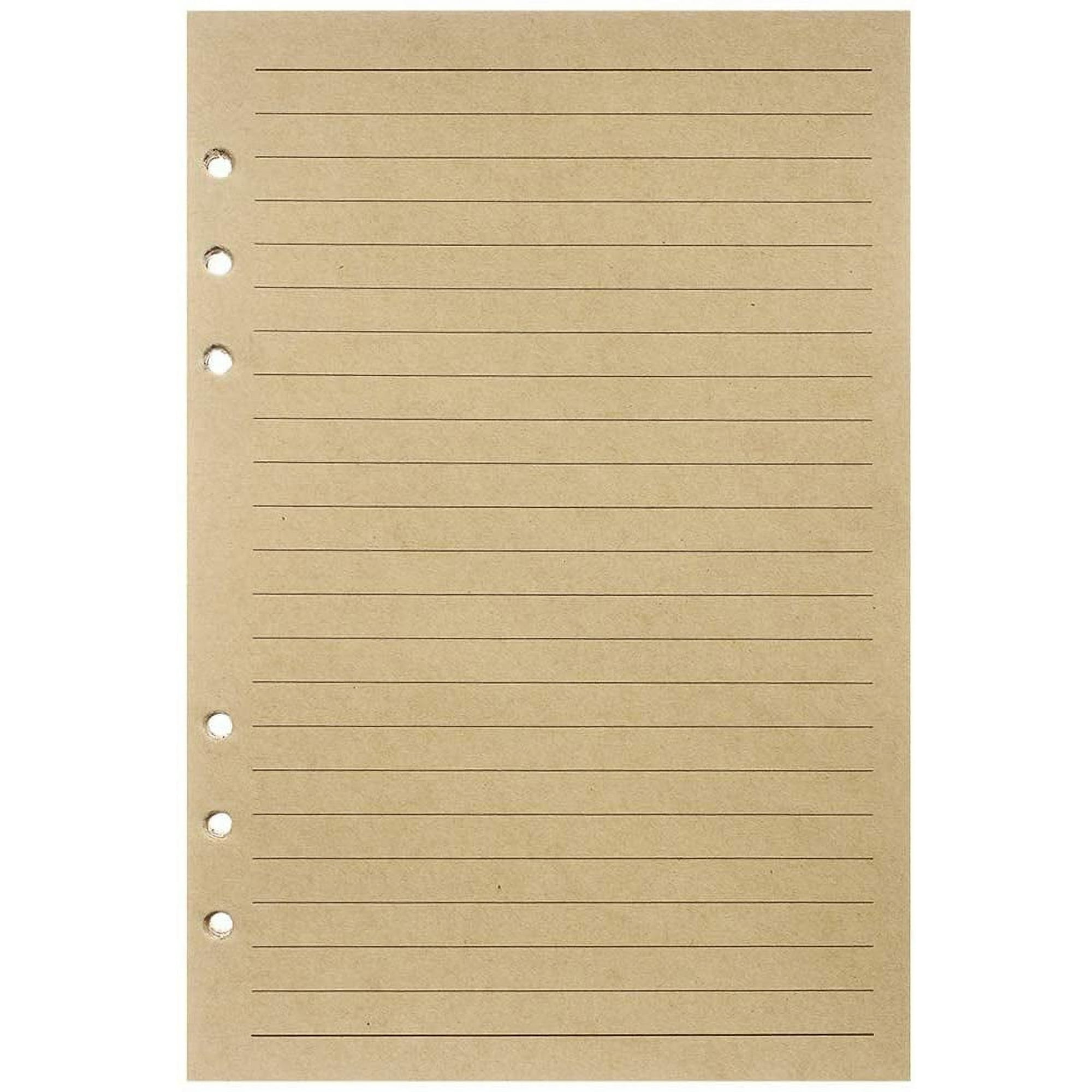 Xiao Hua A5 filling paper, kraft paper with horizontal lines, suitable for large leather diaries ...