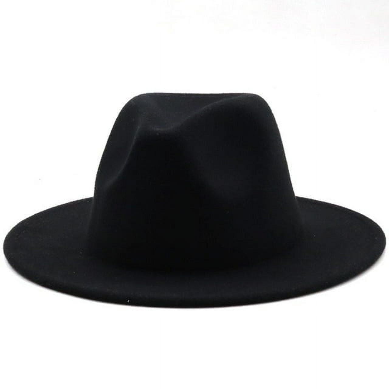 Xiao Hua Classic Wool Felt Wide Edge Hat Solid Color Hat Winter Wedding ...