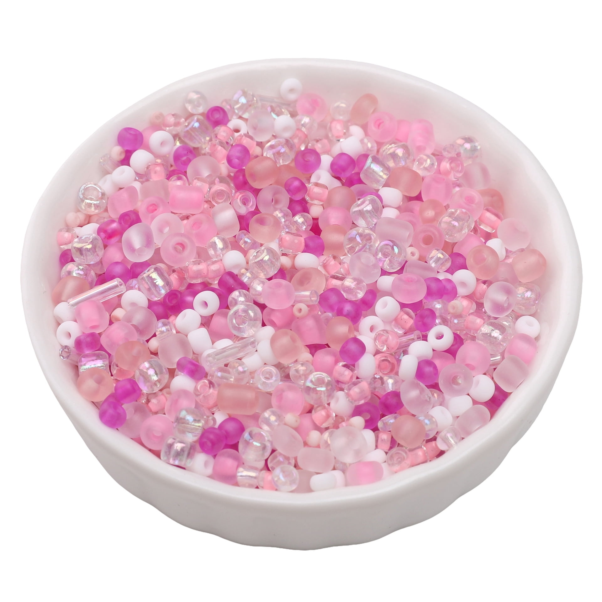 Xiao Hua Glass Rice Beads 40g - Mixed Color Opaque Transparent Mixed ...