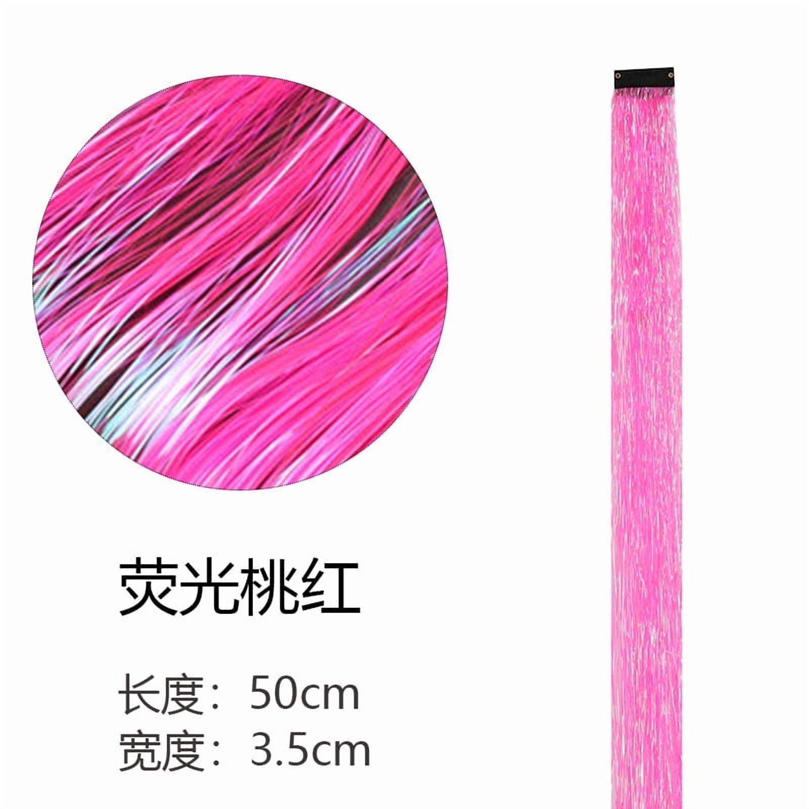 Xiao Hua clip on headband, 12 pieces of 19.69 * 1.38 inch light pink ...