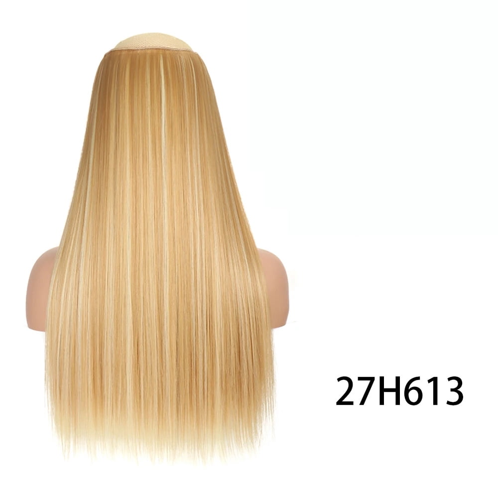 Xiao Hua clip on straight hair wig -23.6 inches G001, 3 pieces ...