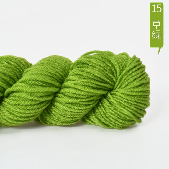 Xiao Hua dark green acrylic yarn, 2 strands (48 grams per strand ...