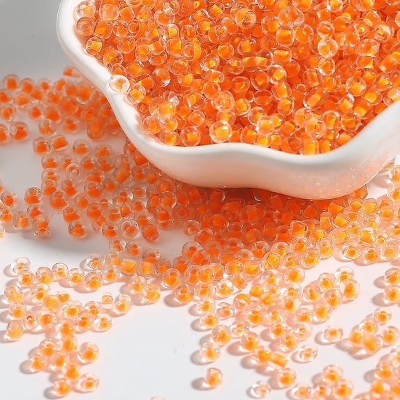 Xiao Hua dye core glass rice beads approximately 300 pieces -4mm (0.16 ...