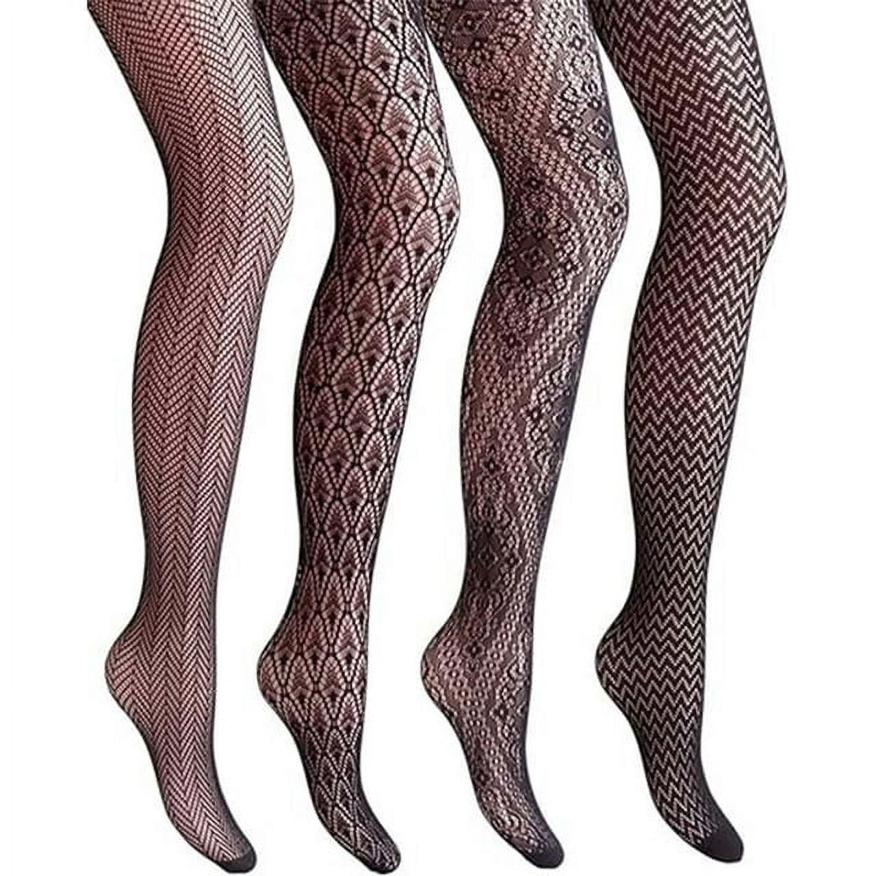 Xiao Hua fishing net stockings, women's fishing net leggings, 4-piece ...
