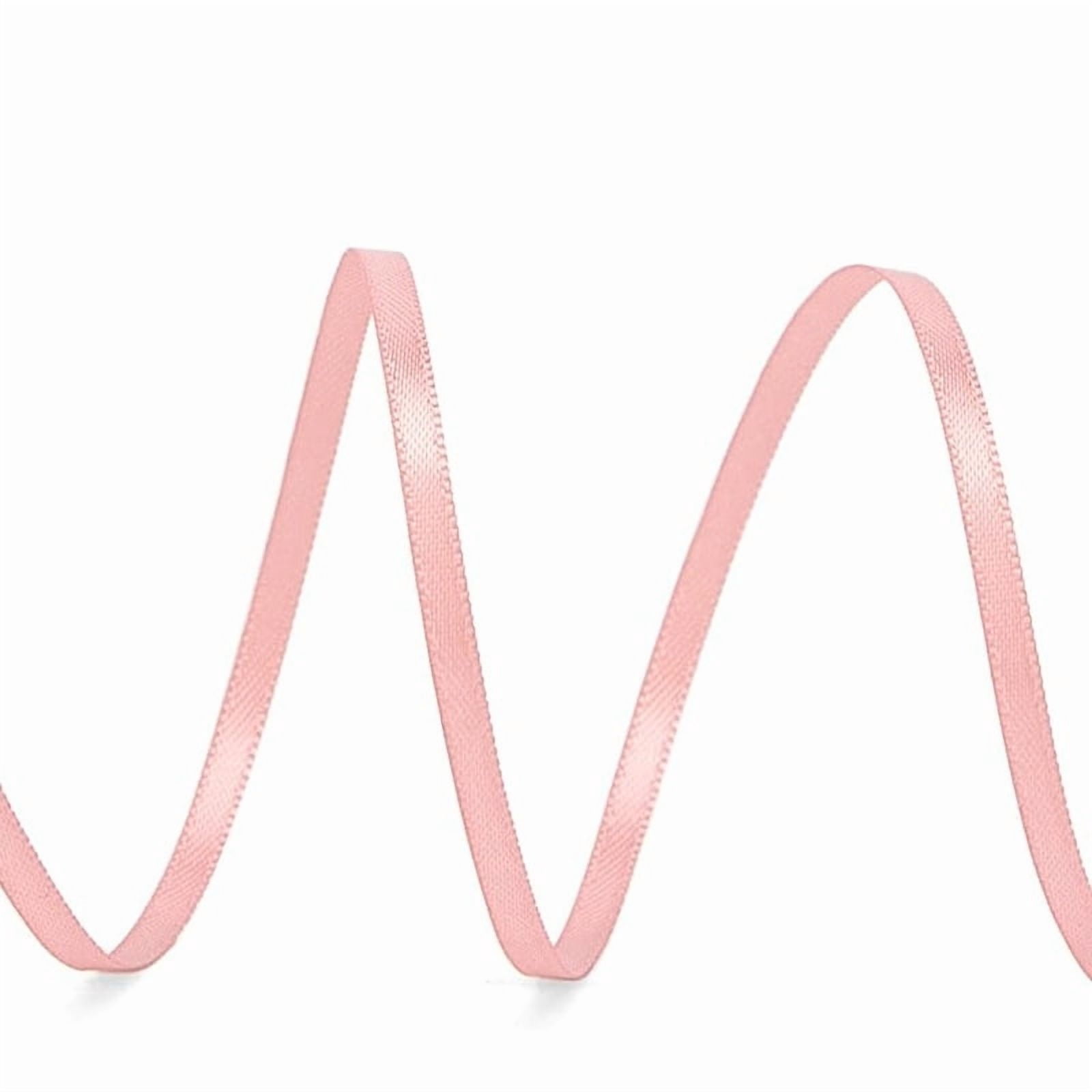 Xiao Hua light pink 1/8 inch thin ribbon 50 yards long, 2 rolls ...