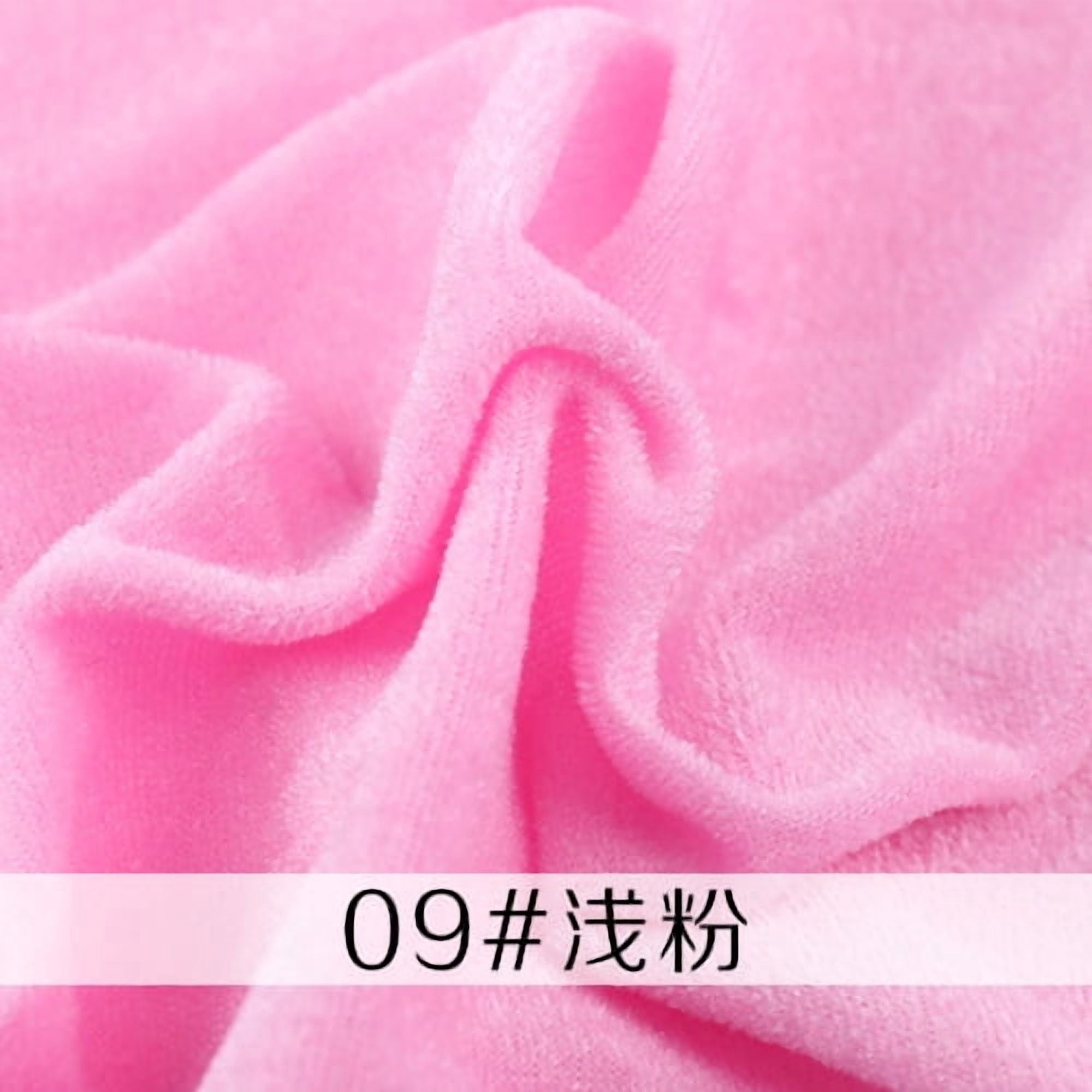 Xiao Hua light pink velvet fabric 39.37 × 62.99 inches, 1 piece, soft ...