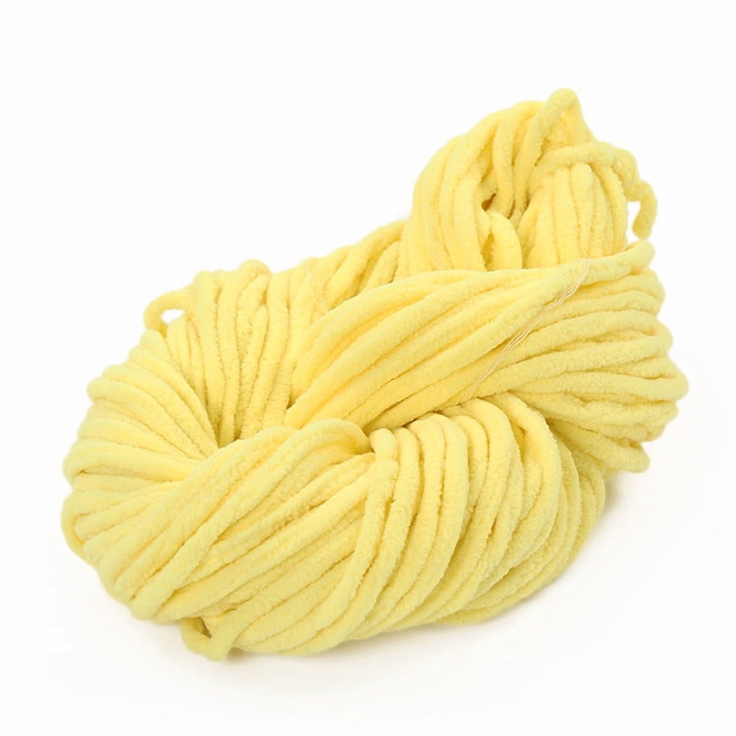 Xiao Hua light yellow plush yarn, 2 strands (100g per strand) - soft ...