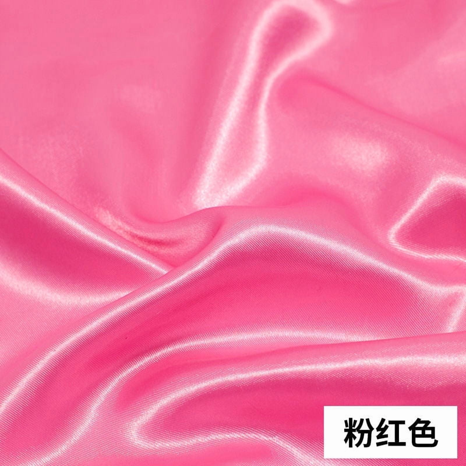 Xiao Hua pink satin fabric 39.37 x 59.06 inches, 1 piece - silky, shiny ...