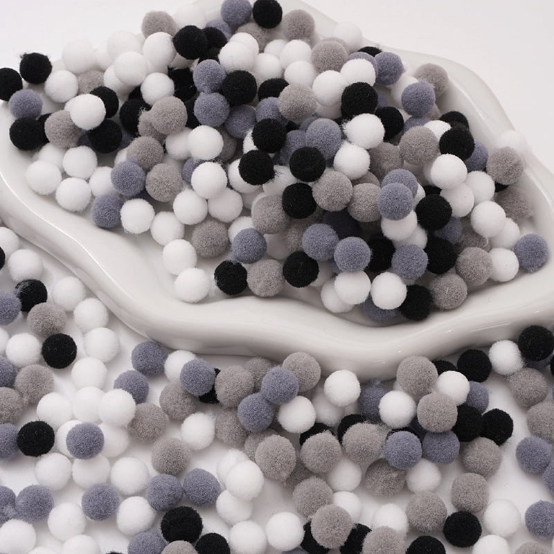 Xiao Hua plush ball DIY accessories 200PCS, Black Series, diameter 0.39 ...