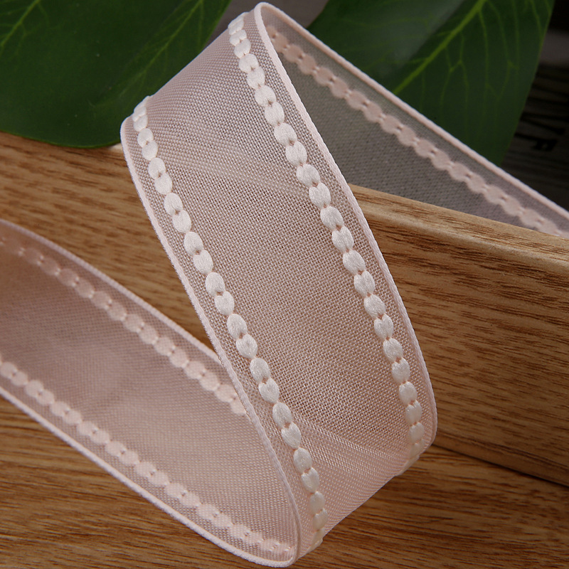 Xiao Hua ribbon -1 roll light pink 0.98in wide and 10 yards long ...