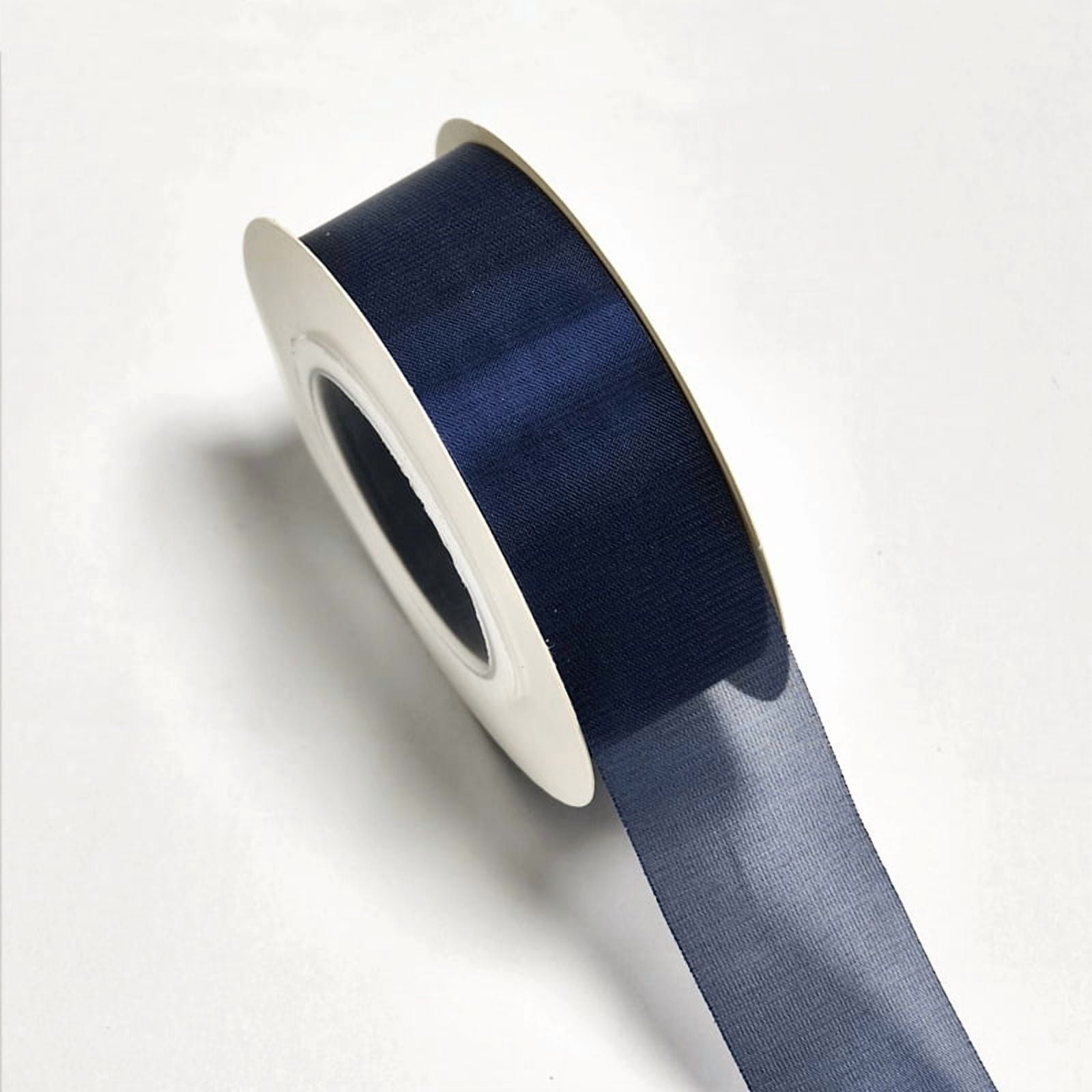 Xiao Hua ribbon -2 rolls Deep Blue 0.98in wide and 20 yards long, semi ...