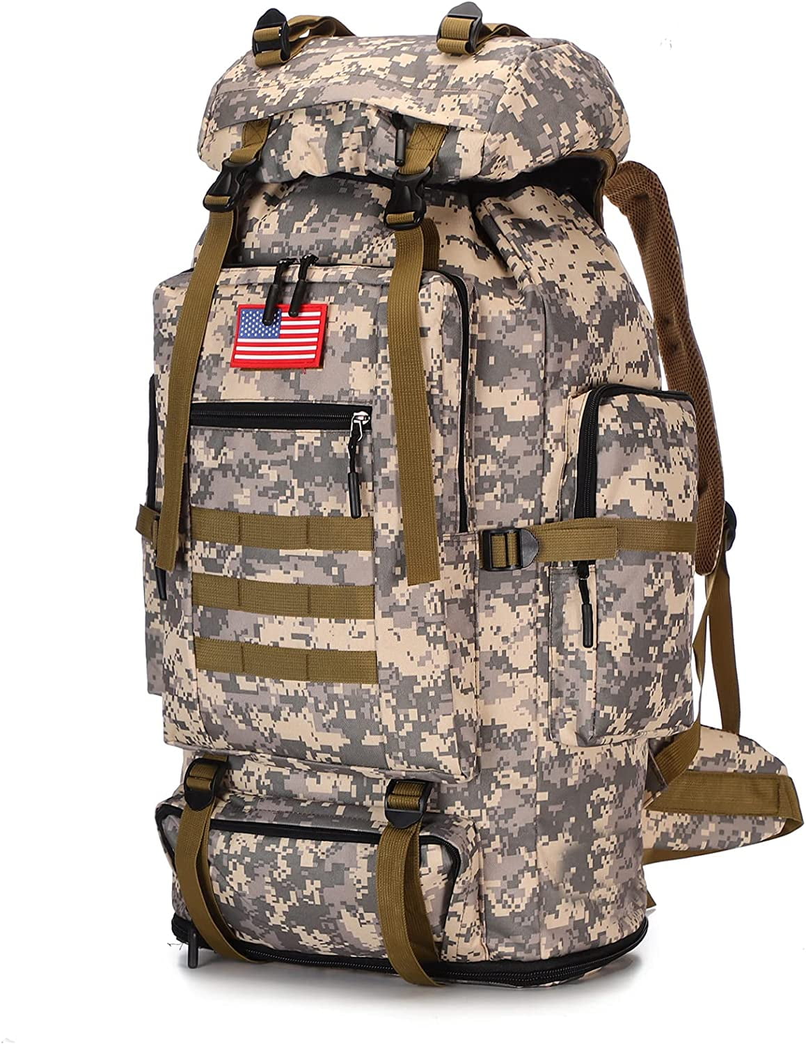 XiaoBanDeng 100L Hiking Camping Backpack Tactical Backpack for Men and ...