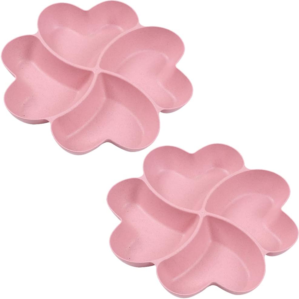 XiaoBanDeng Divided Serving Tray, Appetizer Sectioned Platter, Dessert ...