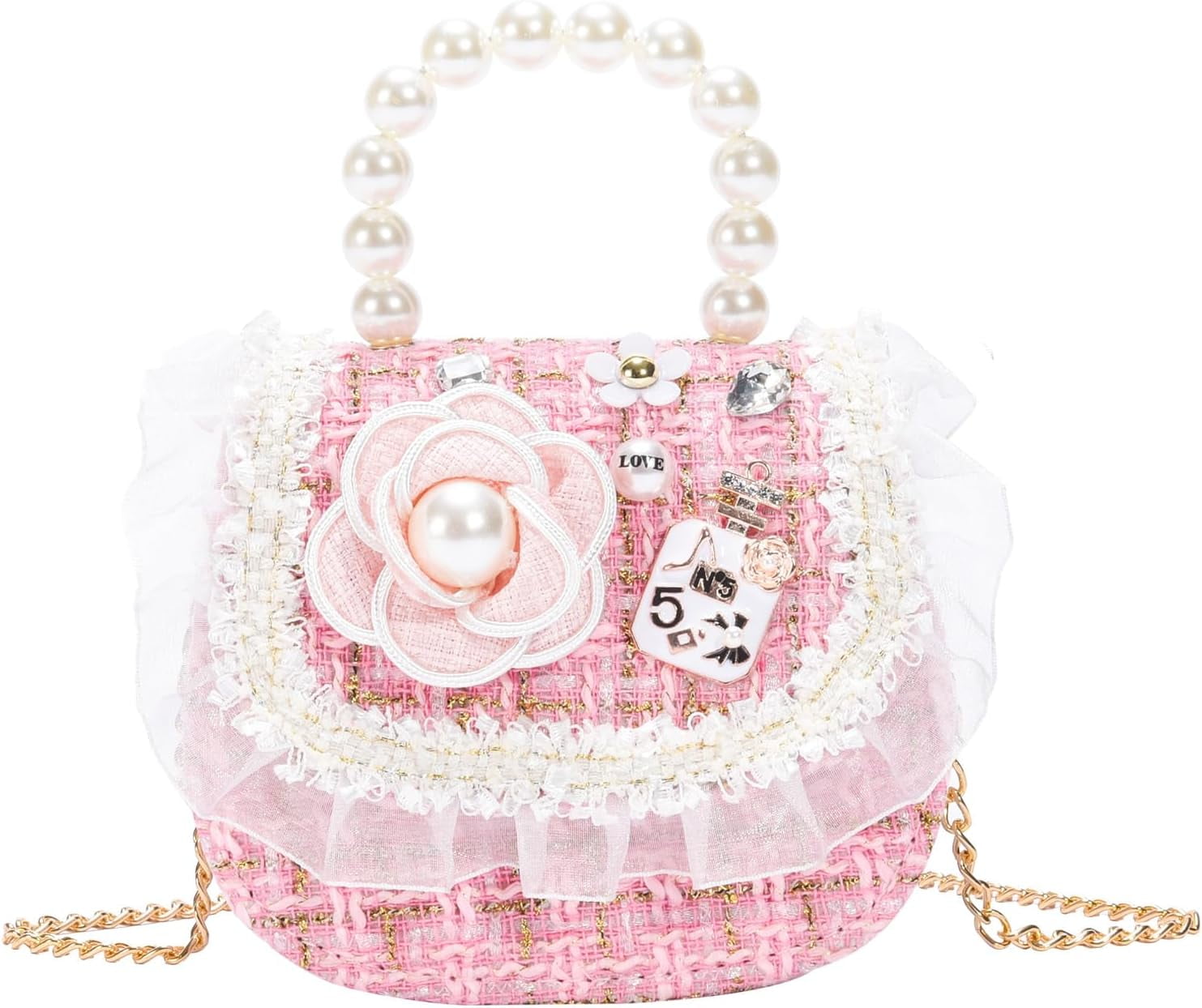 XiaoBanDeng Girls Princess Purses Cute Toddler Crossbody Bag Handbag ...