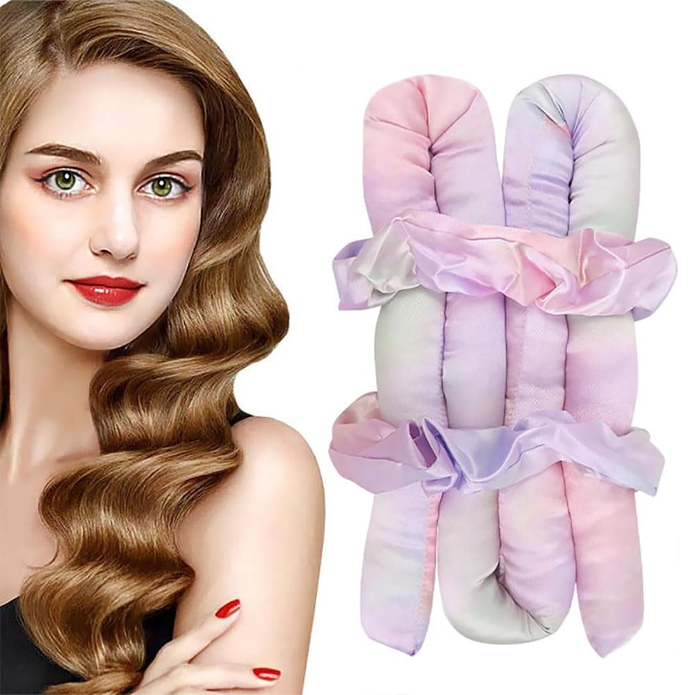 XiaoBanDeng Heatless Hair Curlers for Long Hair, Heatless Curling Rod ...